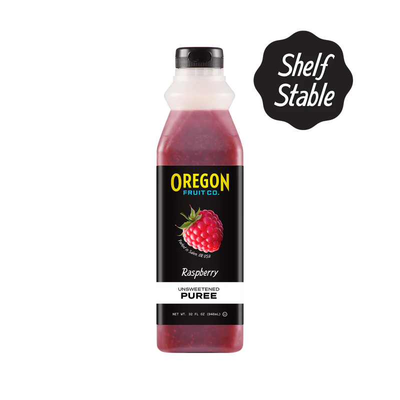 Oregon Fruit Puree - Unsweetened Raspberry Puree (32oz Bottle ...